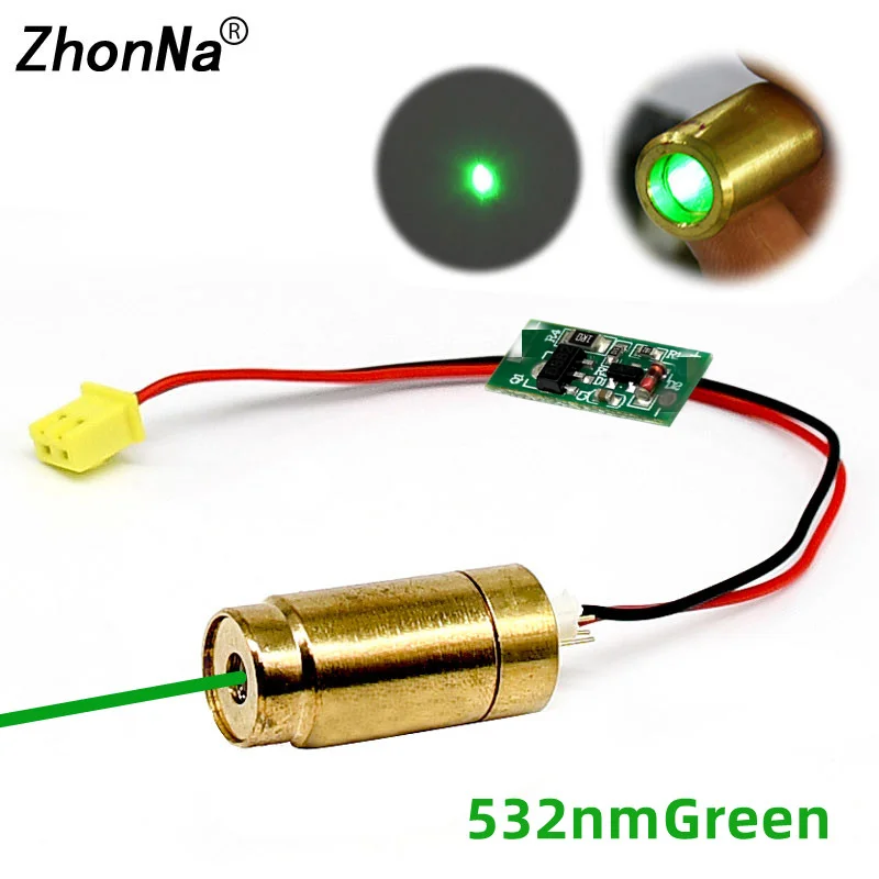 532nm 35mW Green Laser Module 2.2V Copper Laser Spot Irradiation ...