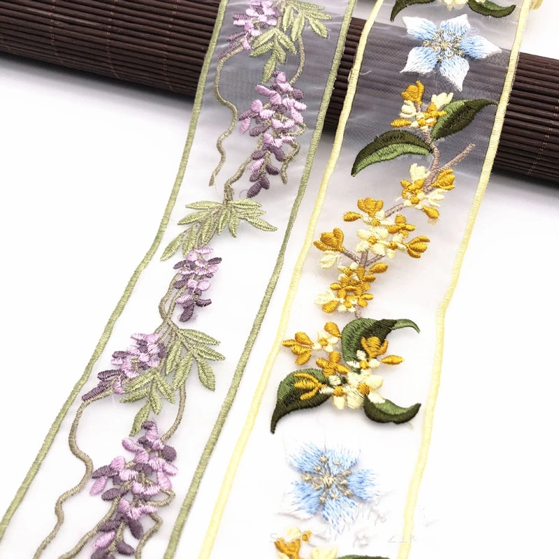 Embroidered Ribbon Costumes | Embroidered Lace Ribbon | Embroidered ...