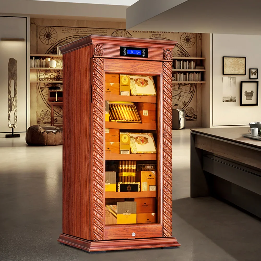 Smart-Electronic-Cigar-Cabinet-Humidor-Cooler-Cedar-Wood-Shelf-Humidity ...