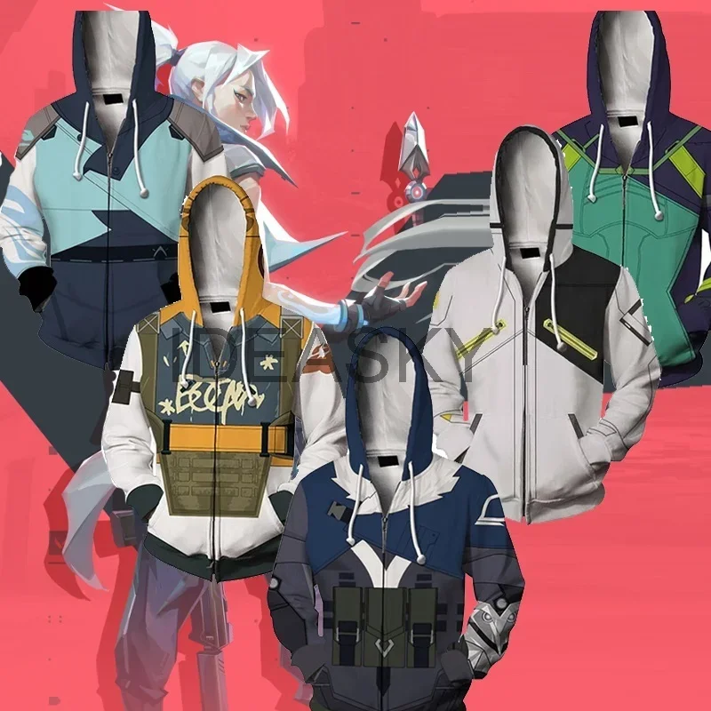 Homens-3D-Print-Valorant-moletom-jaqueta-com-z-per-capuz-jogo-Valorant ...