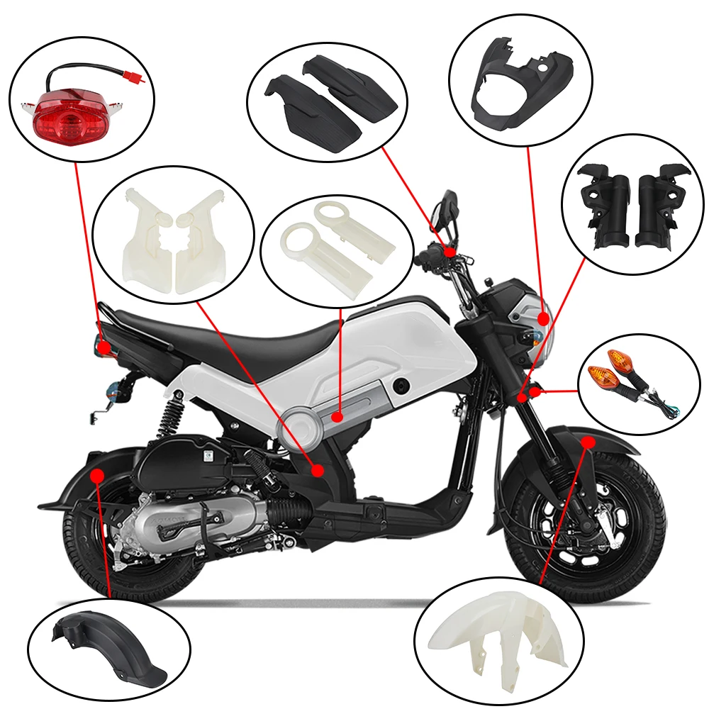 For-HONDA-Navi110-Navi-110-Front-Rear-Wheel-Fender-Protector-Side ...