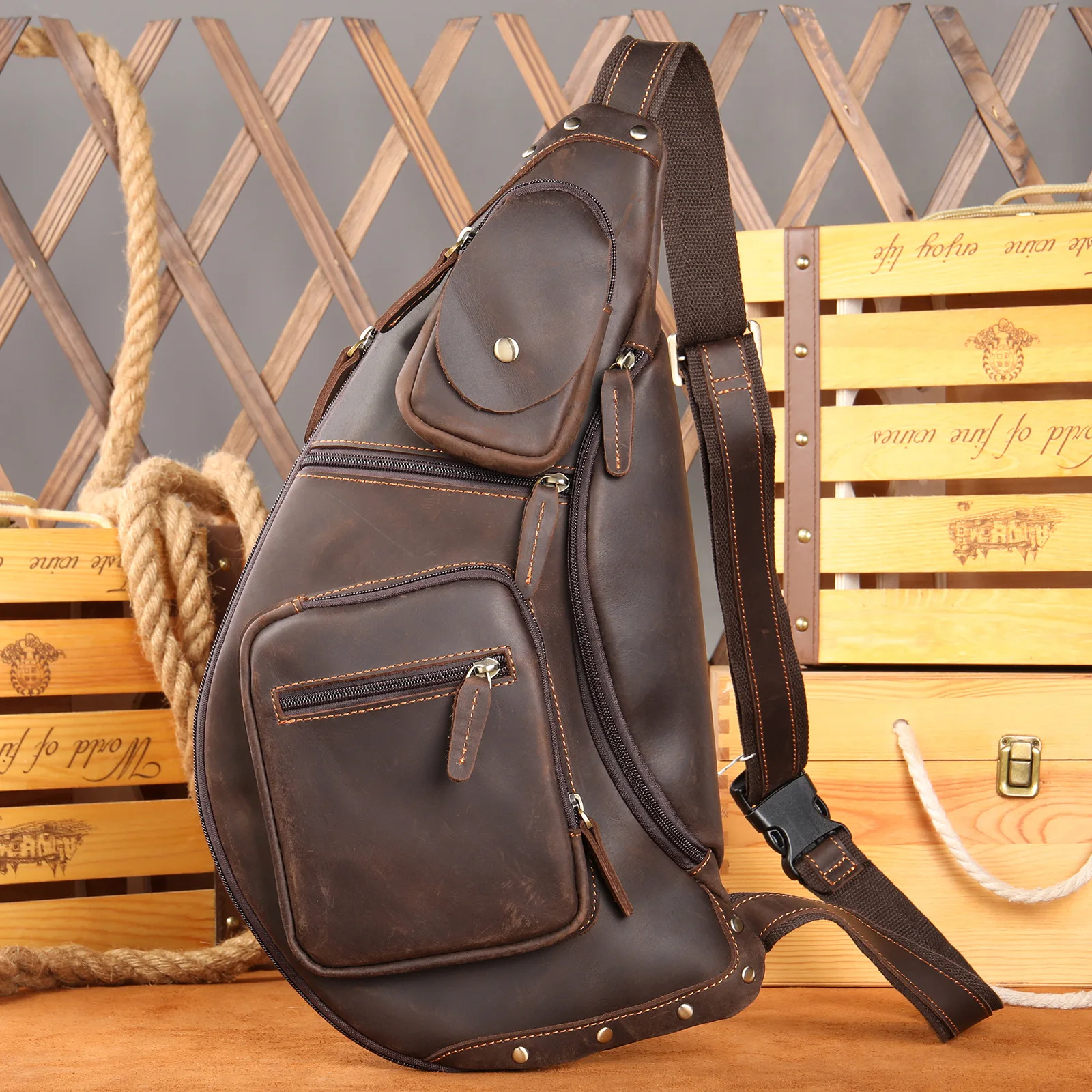 Genuine-Leather-Men-s-Single-Shoulder-Back-Pack-Mens-Chest-Bag-for-iPad ...