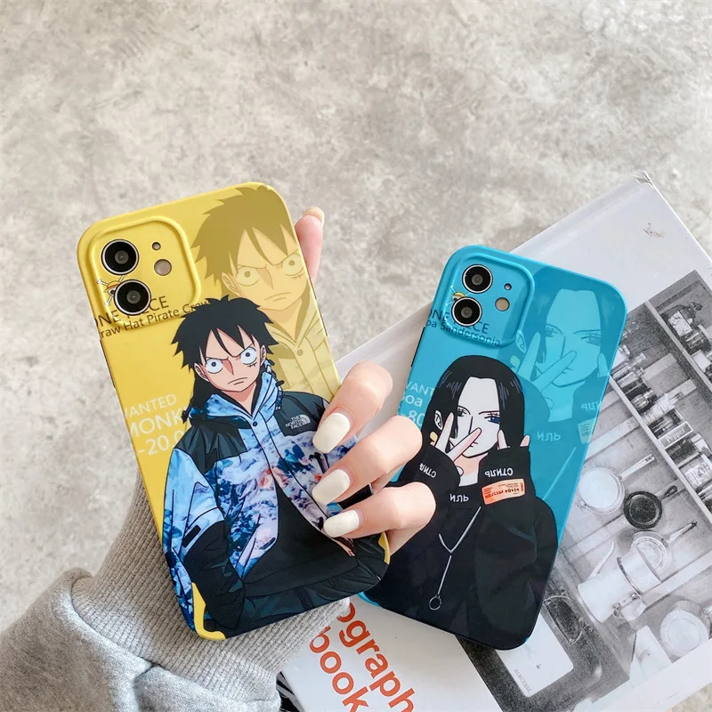 Anime-One-Piece-Luffy-Hancock-Zoro-Sanji-Nami-Case-for-IPhone-11-12-13 ...