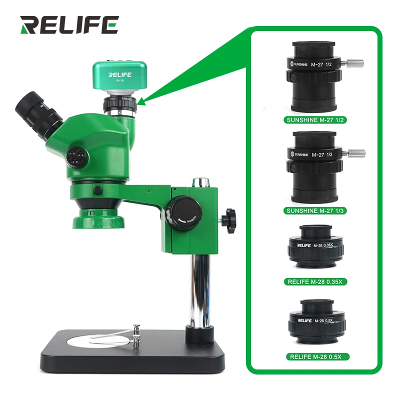 RELIFE-C-Mount-Adapter-for-Trinocular-Microscope-CTV-Converter-Lens ...