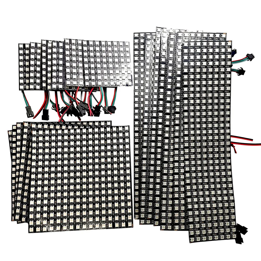 1-10PCS-WS2812-Digital-Matrix-Flexible-Screen-LED-Panel-Module-Light ...
