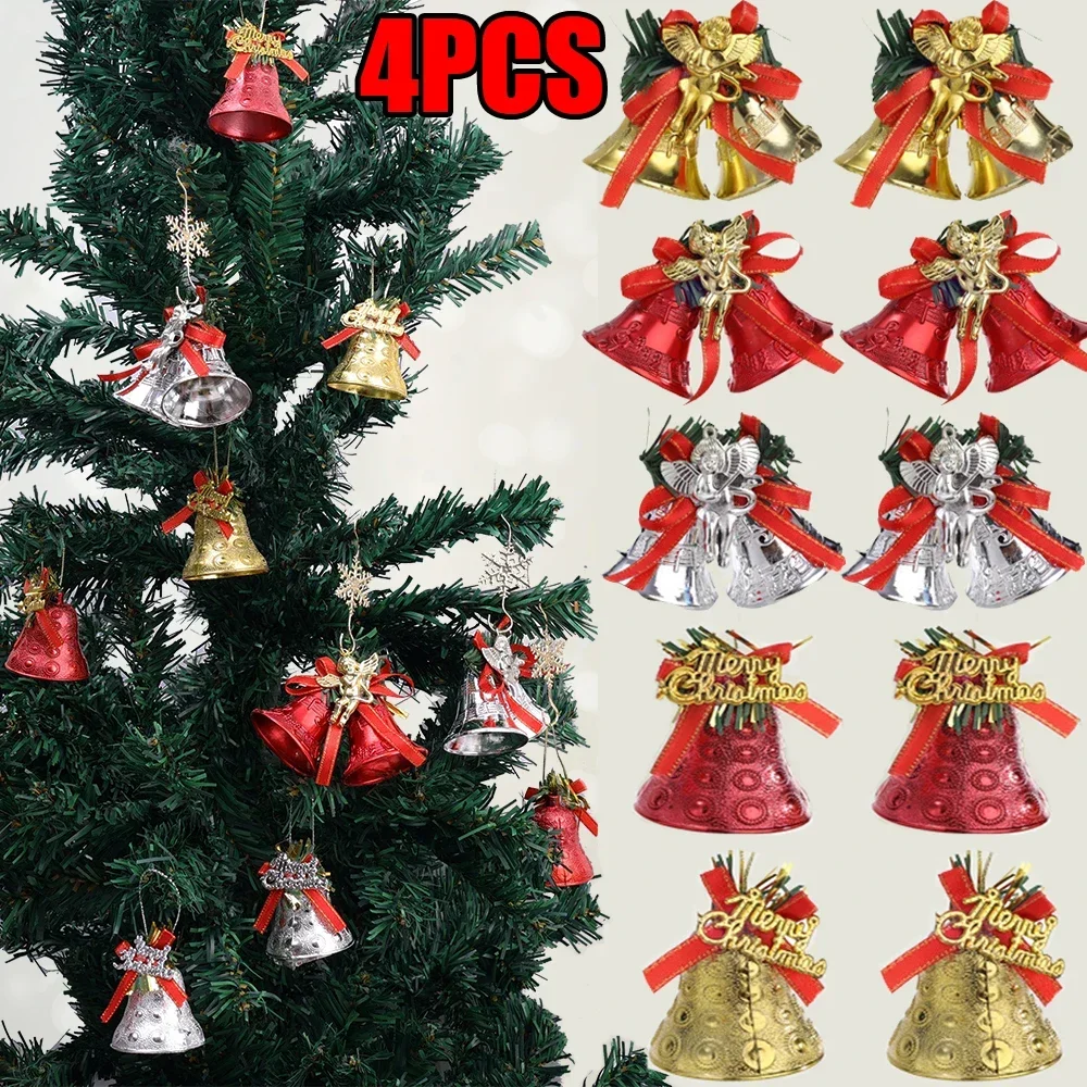 4-1PCS-Christmas-Bells-Xmas-Tree-Hanging-Ornaments-Household-Decorative ...