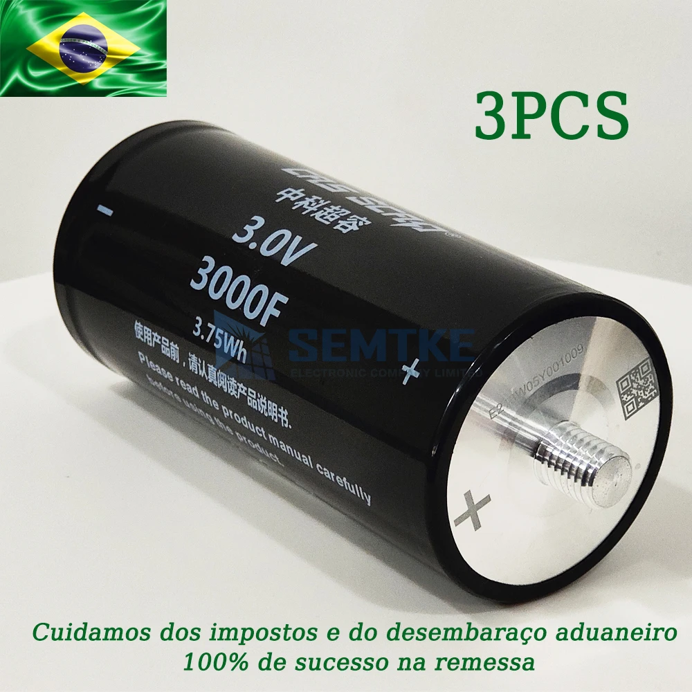 3PCS-2-7V-3000F-Supercapacitor-Baixa-Resist-ncia-Fabricado-na-China ...