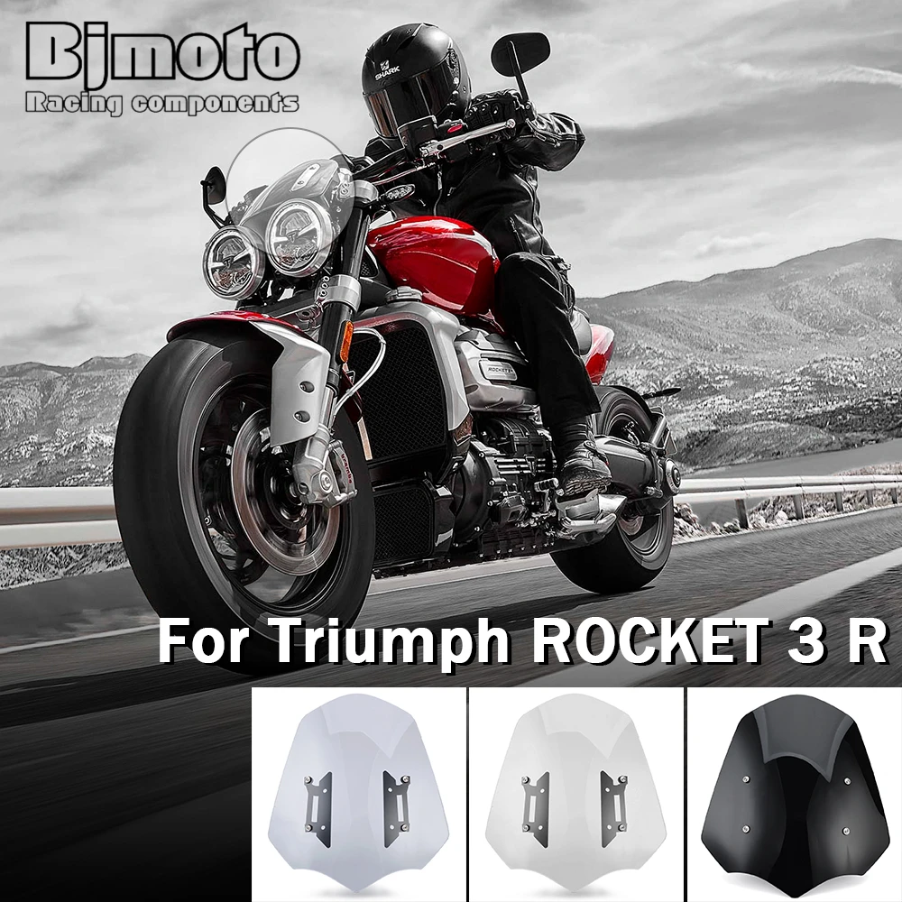 Motorcycle Accessories Windscreen Windshield For Triumph Rocket 3 3R GT ...