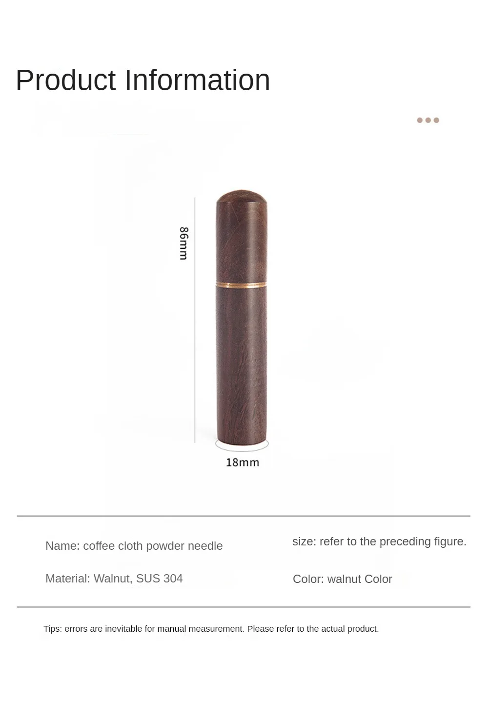 Coffee Cloth Powder Needle Stirring Pine Powder Needle Stainless Steel ...