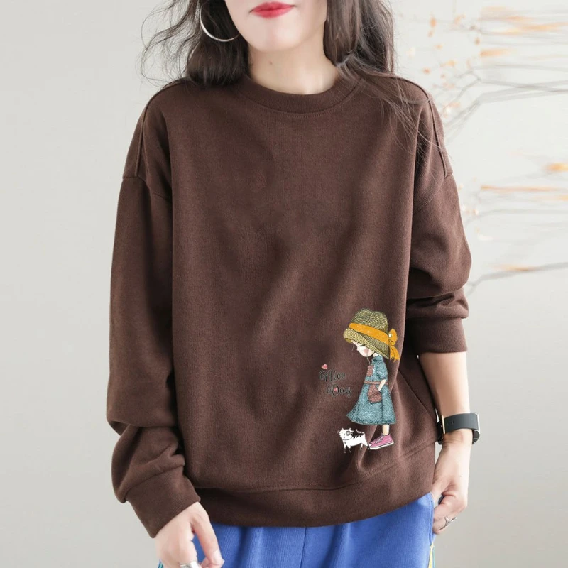 Original Cotton Plus Size Loose Hoodie Is Easy to Wearver Satile Casual ...