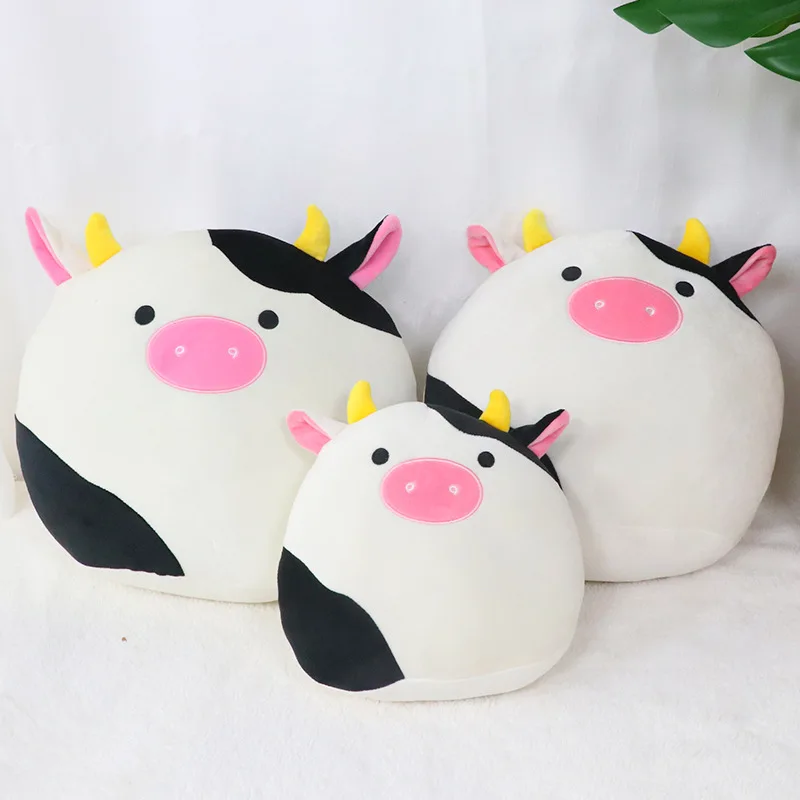 Cute Fat Cow Doll Stuffed Animals Pillow Soft Cattle Doll Plush Toy ...