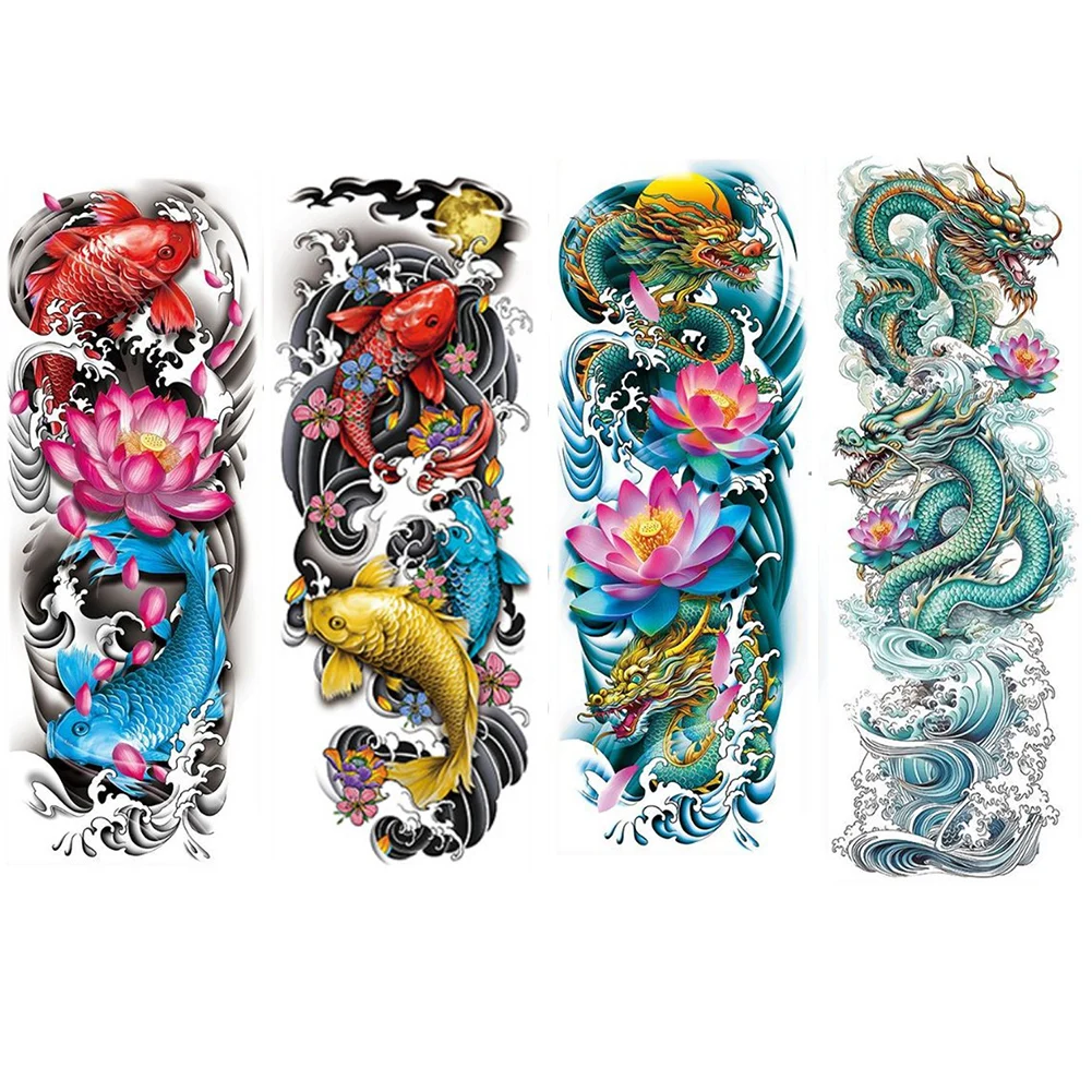 Dragon Koi Fish Tattoo Shoulder