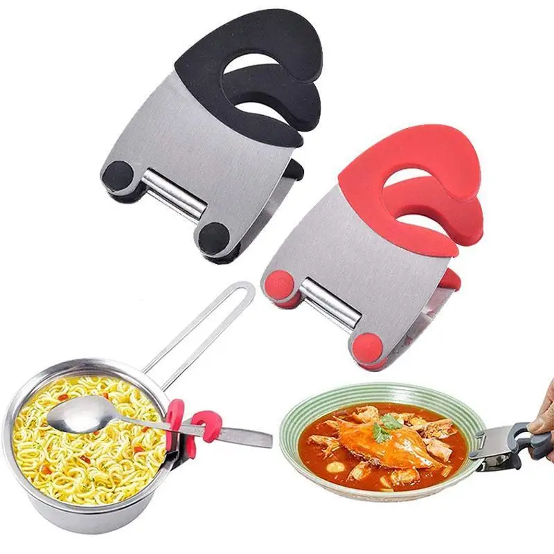 Anti-scalding-Pan-Side-Scoop-Clamp-Stainless-Steel-Pot-Edge-Shovel-Clip ...