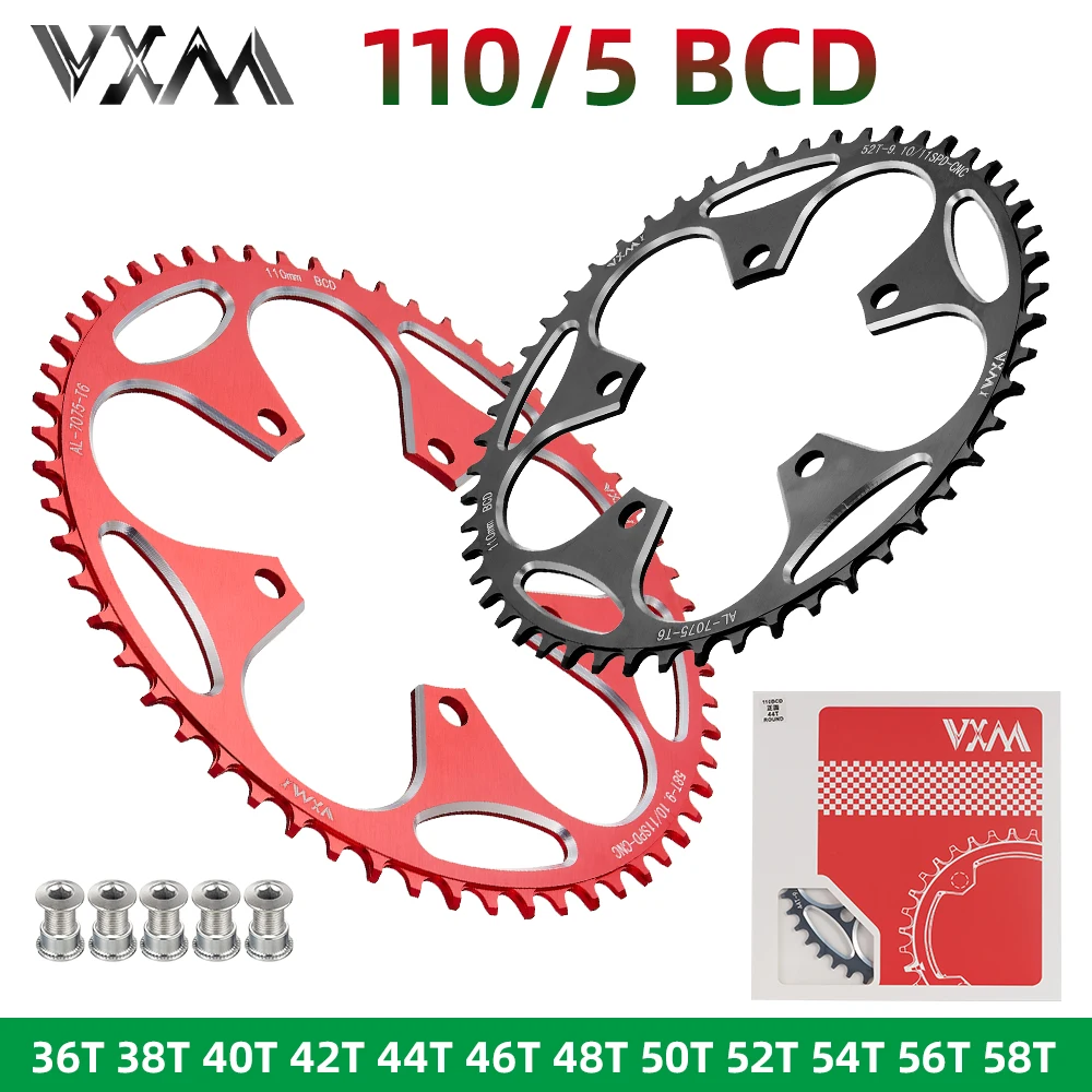 VXM-110-5-BCD-110BCD-Road-Bike-Narrow-Wide-Chainring-36T-58T-Chainwheel ...