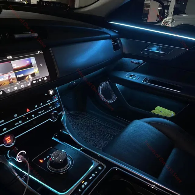 Jaguar Xf Interior At Night