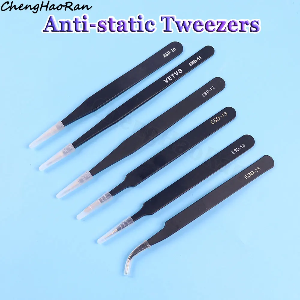 1 Piece Anti-static ESD Tweezers Electronics Repair Tools for Repair ...