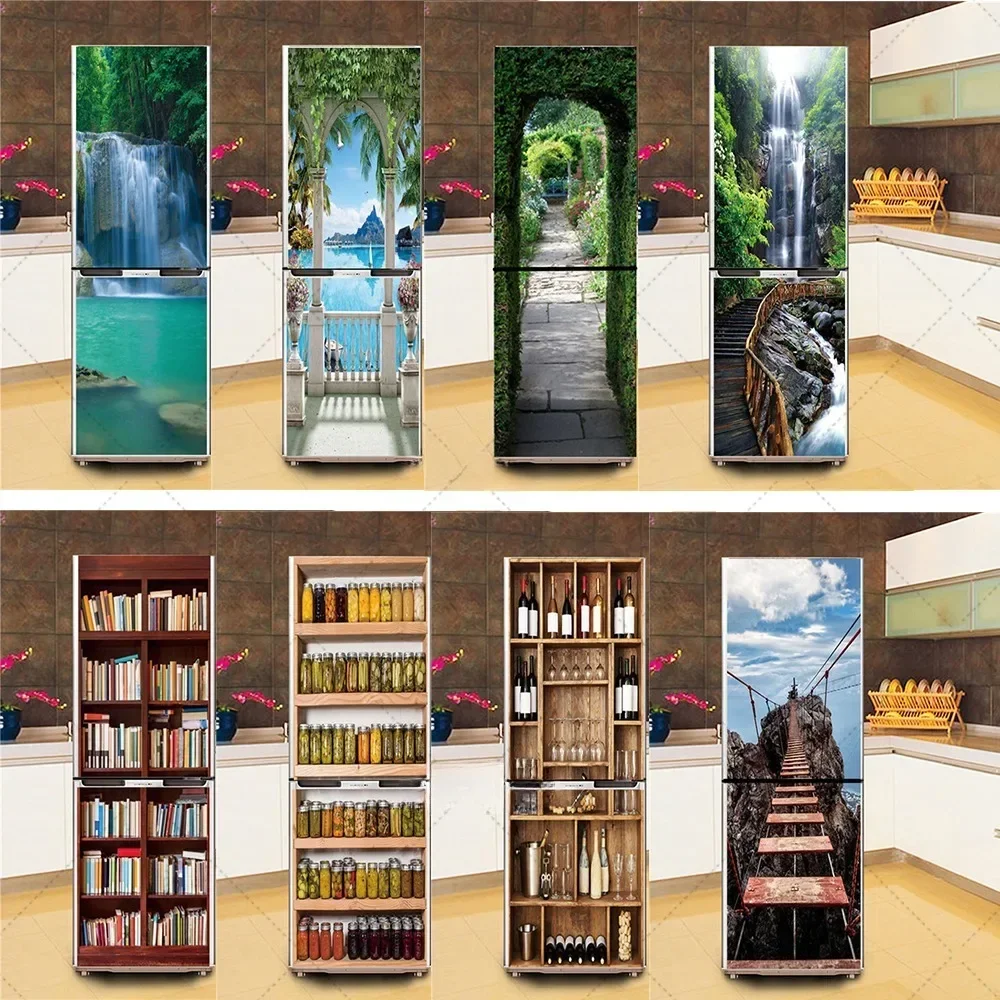 3D-Fridge-Sticker-Customizable-Size-Scenery-Poster-Vinyl-PVC-Waterproof ...