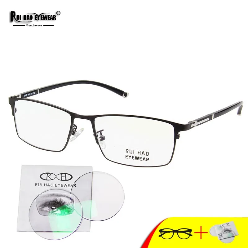 Full-Rimless-Prescription-Eyeglasses-Rectangle-Glasses-Frame-Fill ...