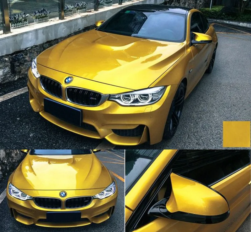 Matte Yellow Car Paint