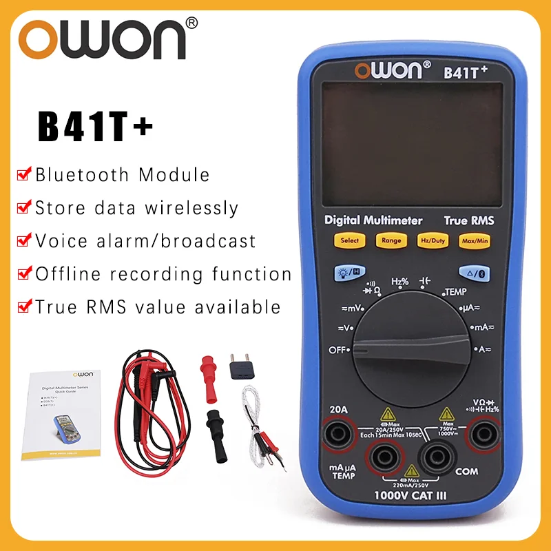 OWON-B41T-4-1-2-Digital-Multimeter-Bluetooth-Digital-Multimeter-Current ...