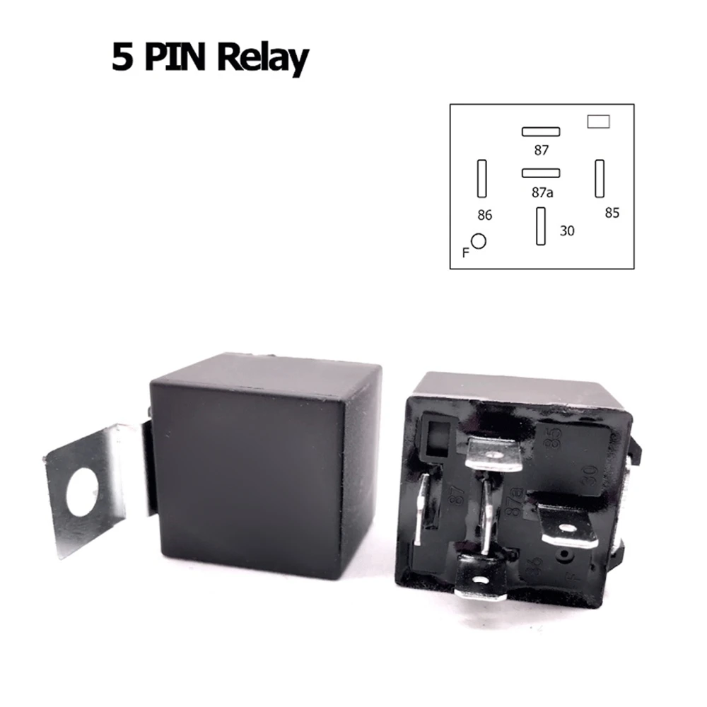 6PCS-5-Pin-SPST-Automotive-Electrical-Relay-12V-30A-Car-Fuse-Relay ...