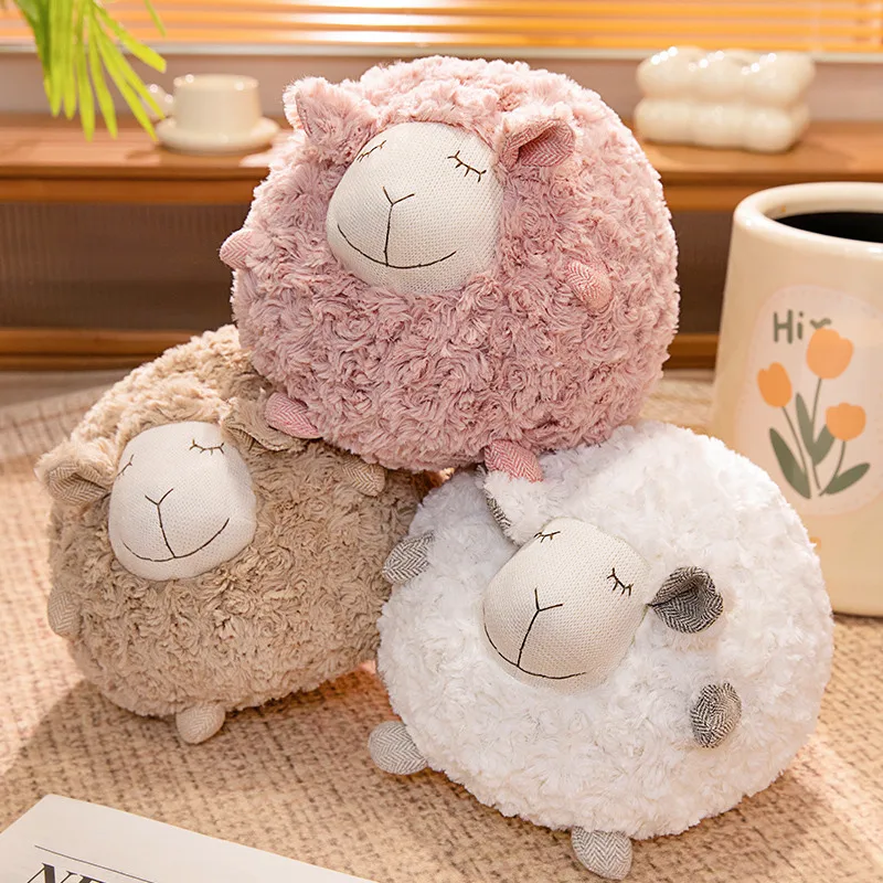 Kawaii-Soft-Ball-Sheep-Plush-Toys-Stuffed-Animals-Lamb-Dolls-Baby-Accompany-Sleeping-Pillow-Home ...