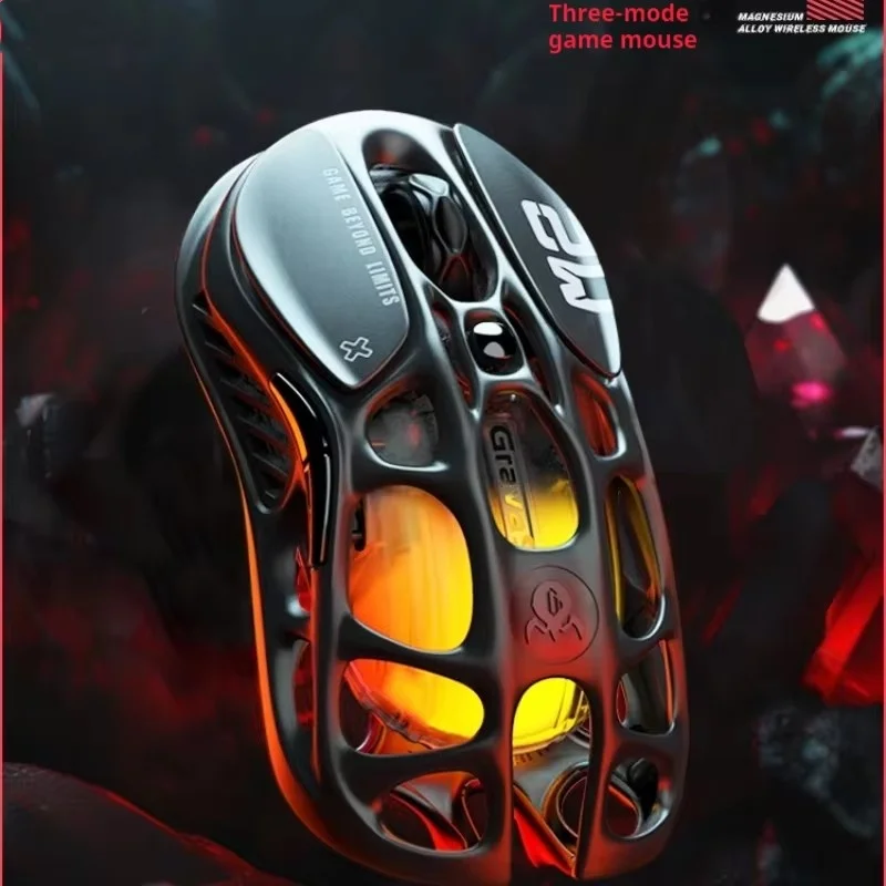 M2-Wireless-Gaming-Mouse-3-Mode-Bluetooth-Mouses-Low-Latency-Paw3995 ...