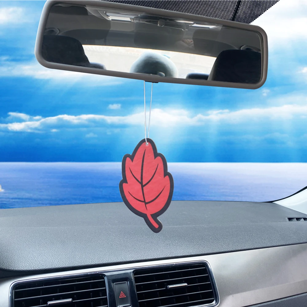 Car Air Freshener Natural Scented Tea Paper Auto Hanging Vanilla ...