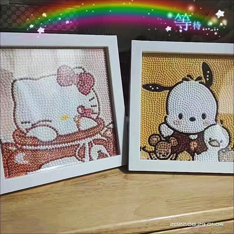 Hello Kitty Kuromi Pachacco Cinnamoroll Diamond Painting Kit 5D DIY ...
