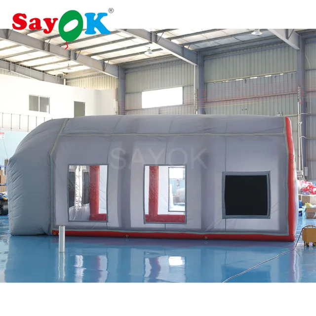 SAYOK 7m Giant Inflatable Paint Booth Inflatable Spray Booth PVC Truck ...