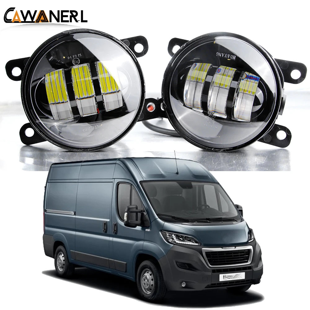 2-Pieces-Car-Front-Bumper-Fog-Light-Assembly-For-Peugeot-Boxer-290-295 ...