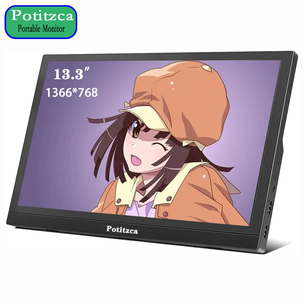 13-3-Inch-Portable-Monitor-1366x768-16-9-HD-60HZ-Pc-displays-Pc-gamer ...