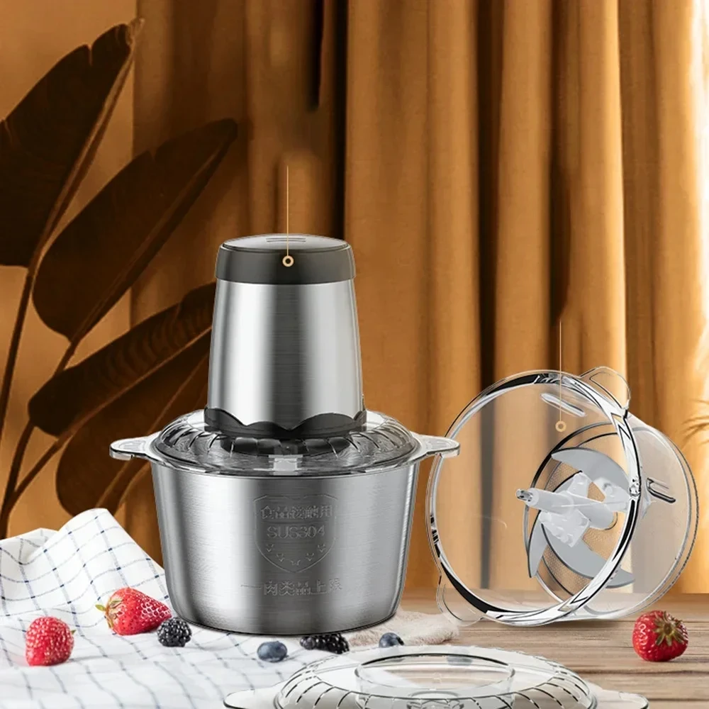 2L-3L-Electric-Meat-Grinder-Stainless-Steel-Food-Chopper-Meat-Blender ...