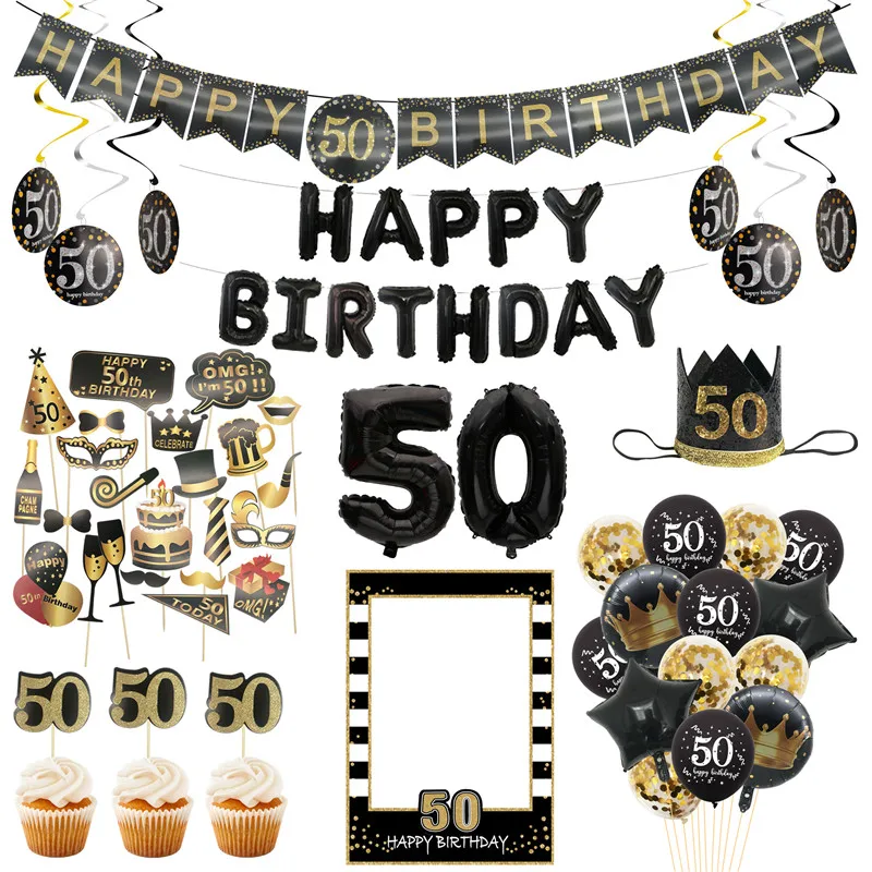 50th Birthday Border Clip Art