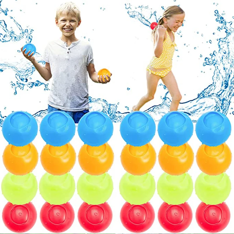 16-4Pcs-Water-Bomb-Ball-Reusable-Water-Balloons-Absorbent-Ball-Outdoor ...