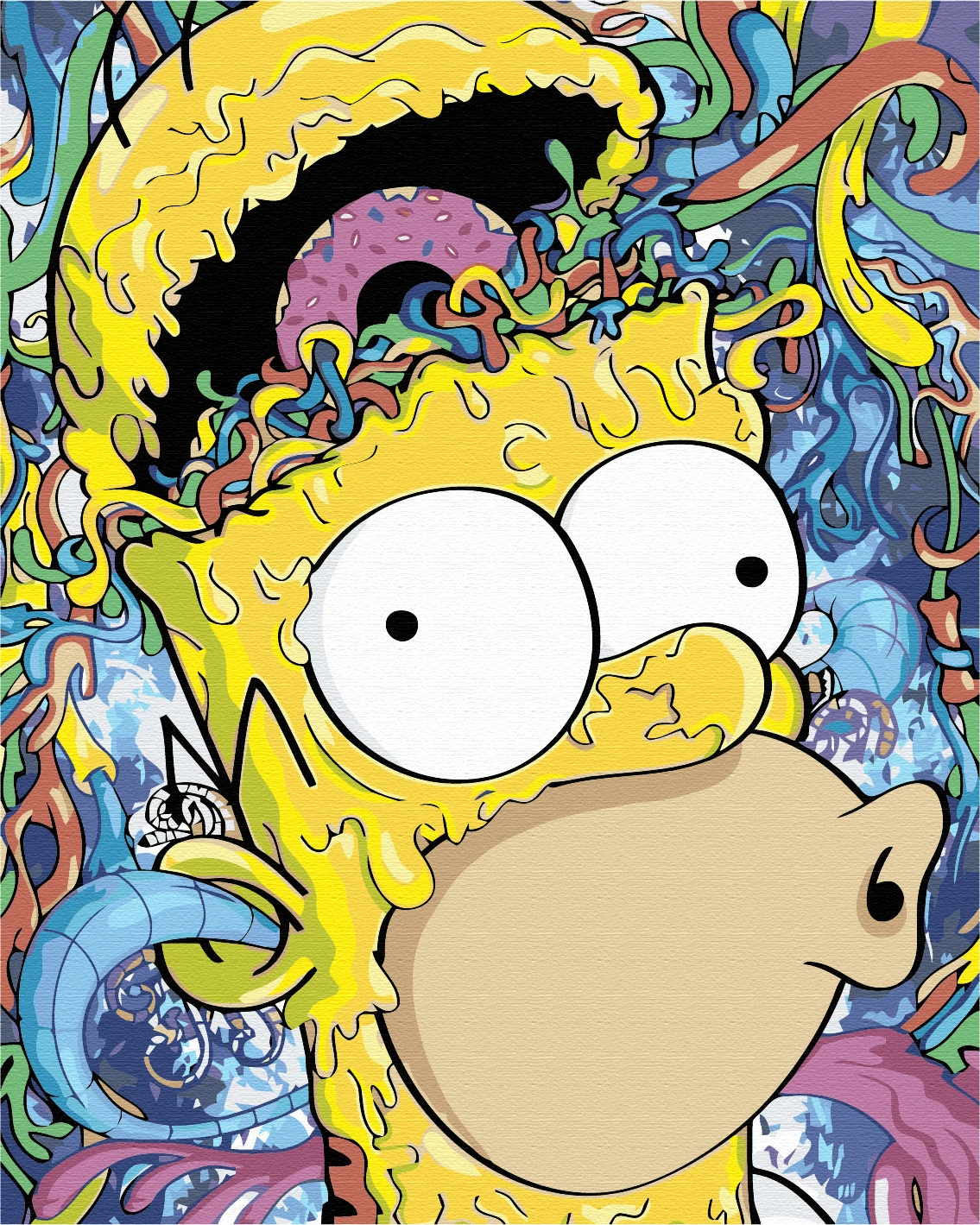 Dipinto-con-i-numeri-sulla-tela-con-muslimah-40x50-cm-Homer-Simpson ...