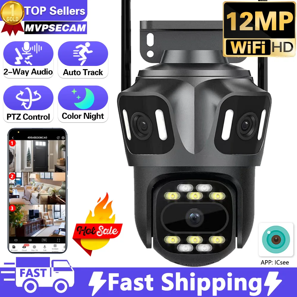 6K-12MP-HD-Wifi-PTZ-Camera-Outdoor-Three-Lens-Three-Screens-AI-Auto ...