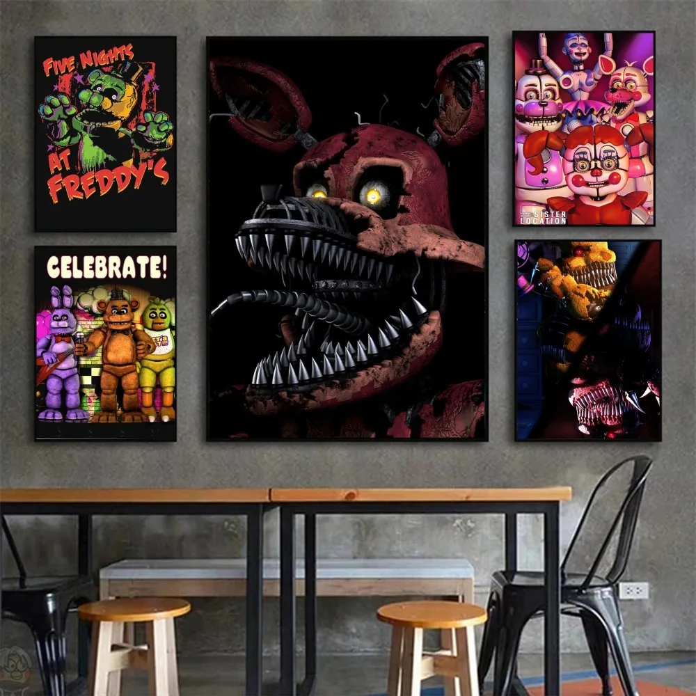 Fnaf-Five-nights-At-Freddys-Anime-Poster-Stickers-Art-Wall-Murals-Decor ...
