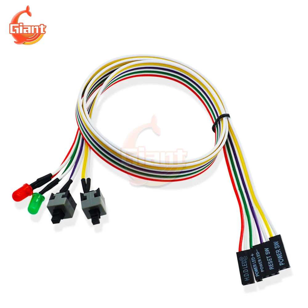 Mini-Power-Reset-Switch-LED-Light-Push-Button-Switch-Computer ...