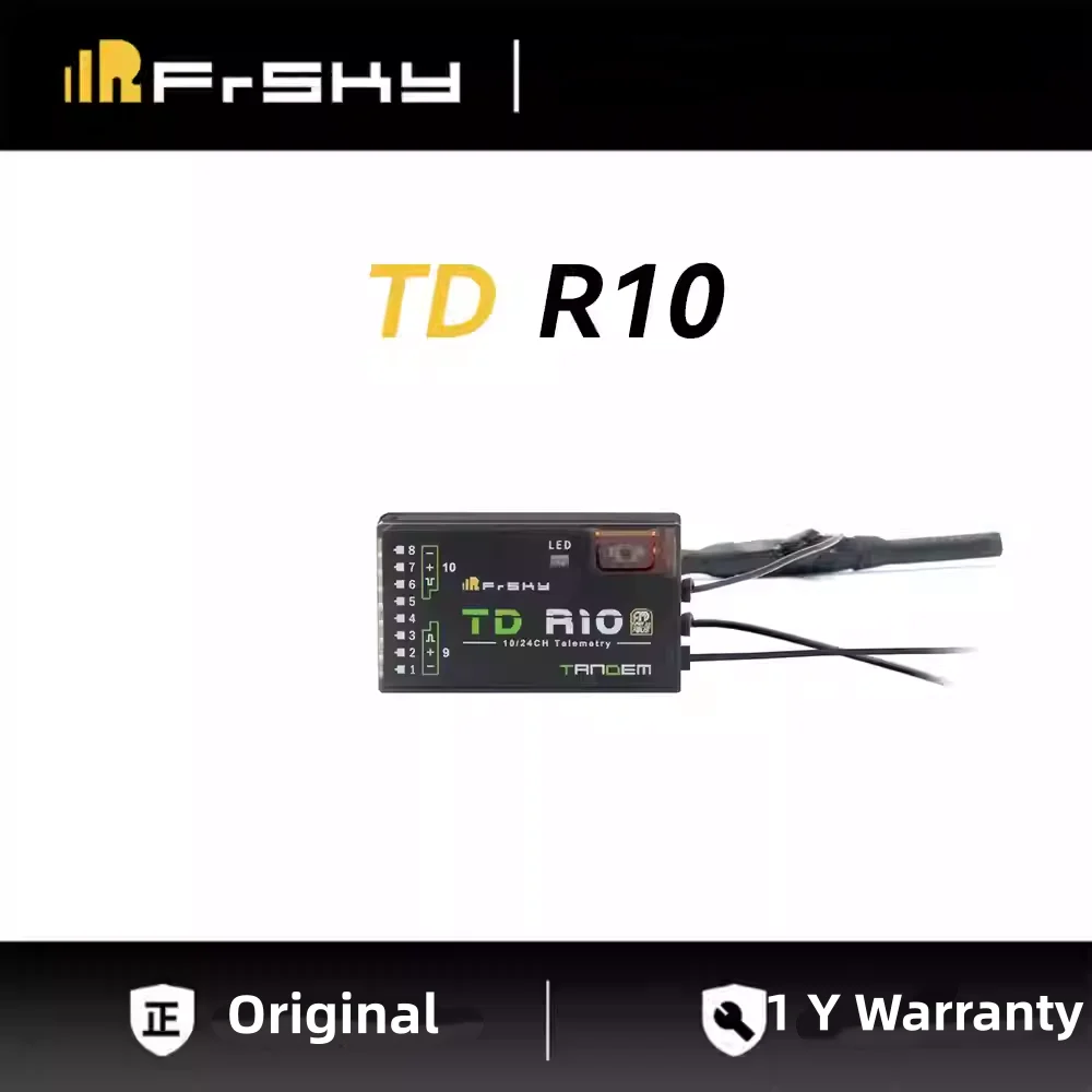 FrSky TD R10 2.4GHz&900MHz Dual Frequency Receiver 10 Channels Self ...