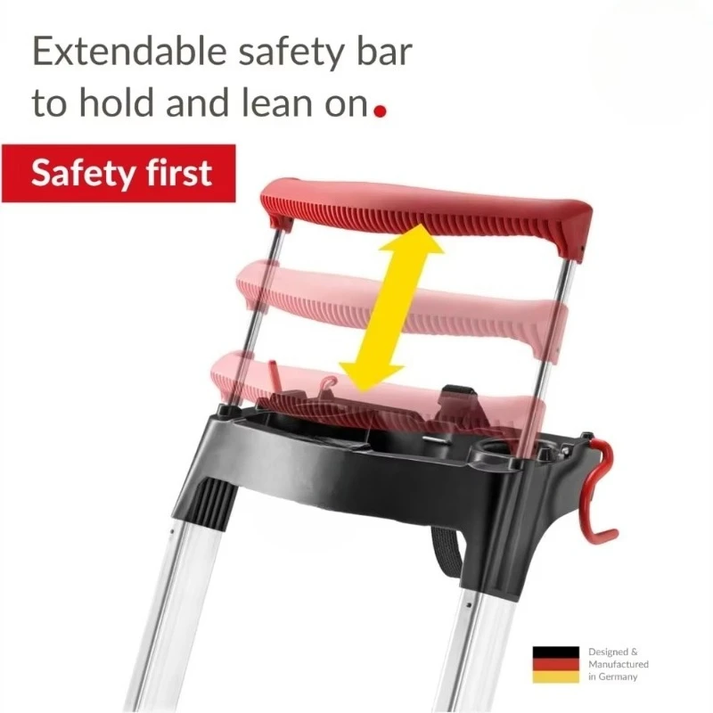 Popular| Innovative design| L100 Pro Aluminum Safety Step Ladder Black ...