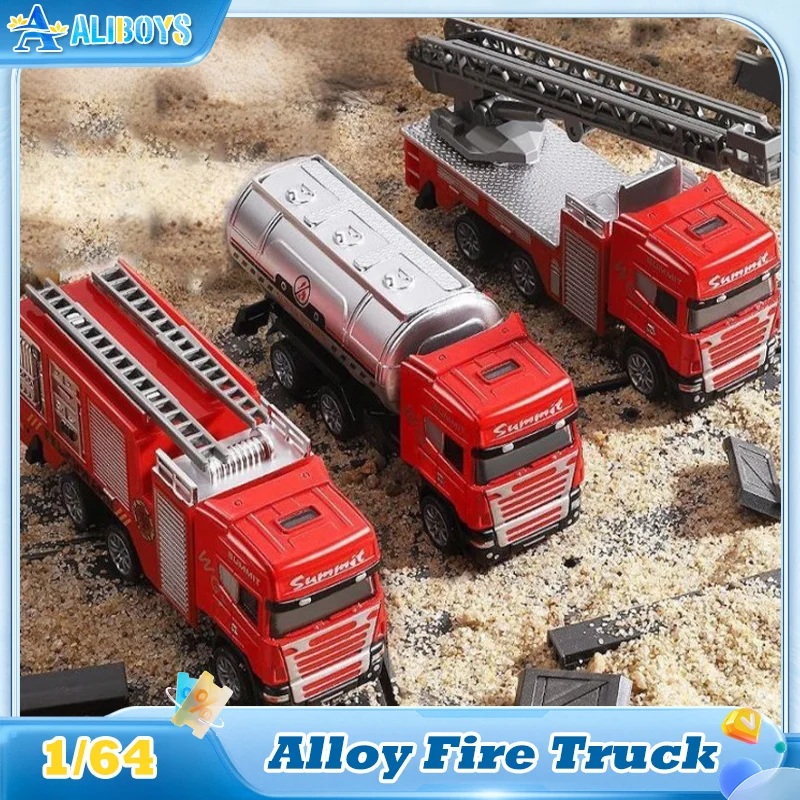 Alloy-Fire-Truck-1-64-Simulation-firefighting-Diecast-Rescue-Vehicle ...