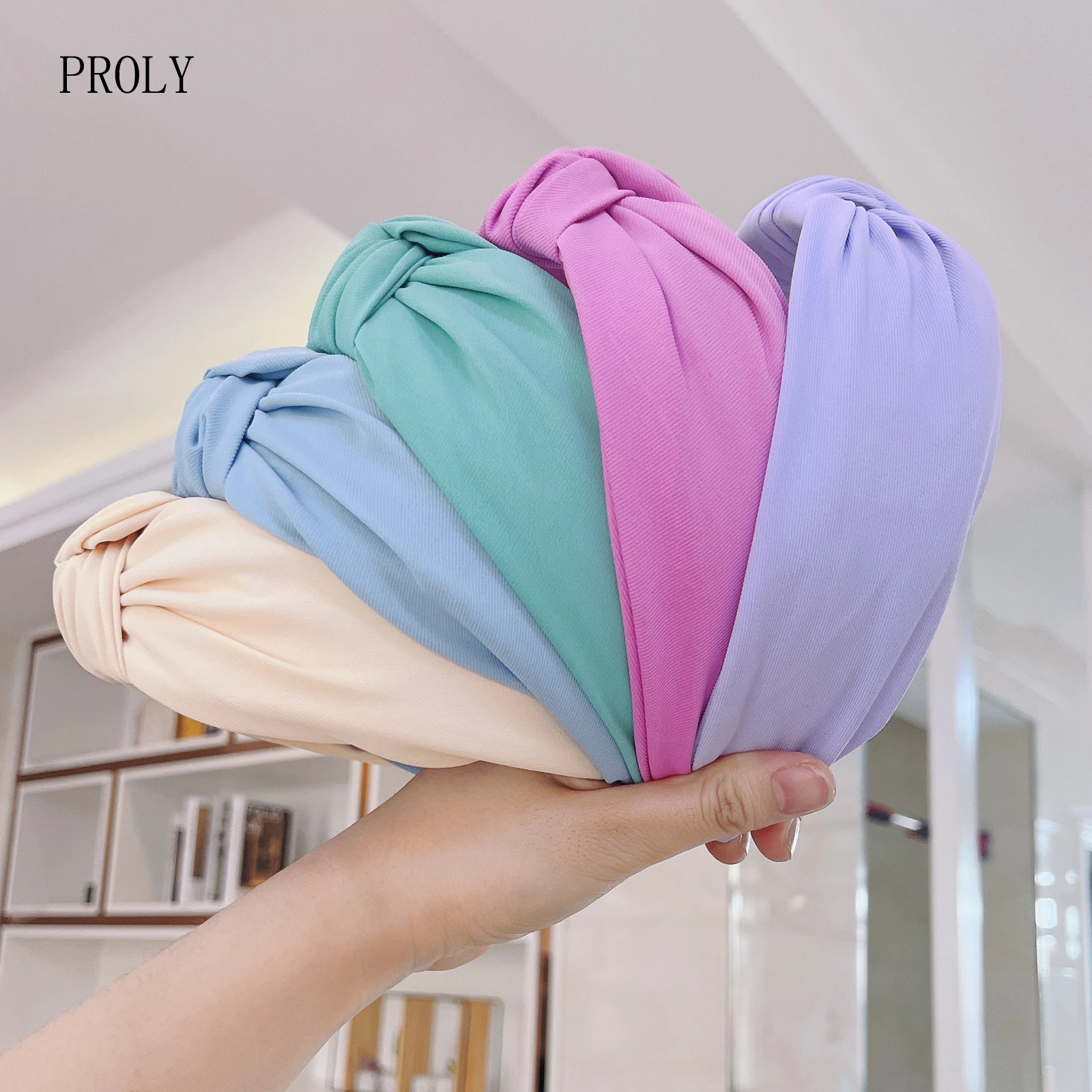 PROLY New Fashion Women's Hair Accessories Solid Color Headwear ...