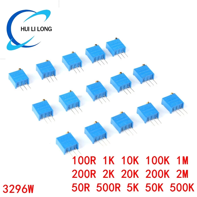 10pc 3296W 50 100 200 500 1K 2K 5K 10K 20K 50K 100K 200K 500K 1M ohm ...