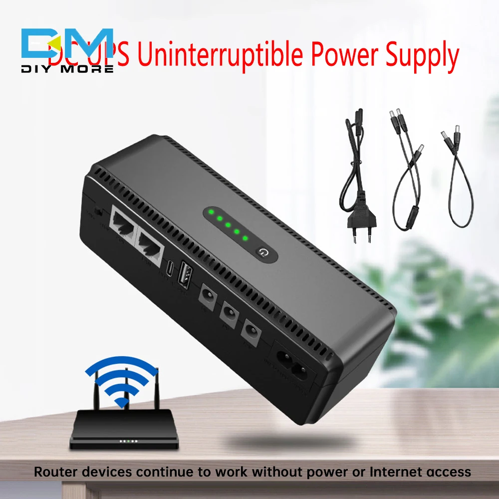 EU-Plug-DC-UPS-Battery-Backup-8800-10400mAh-5V-9V-12V-Output ...