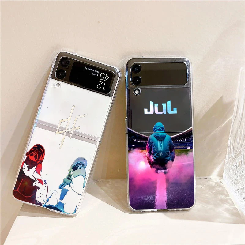 JuL Rapper Phone Case For Samsung Galaxy Z Flip 3 4 5 6 Transparent ...