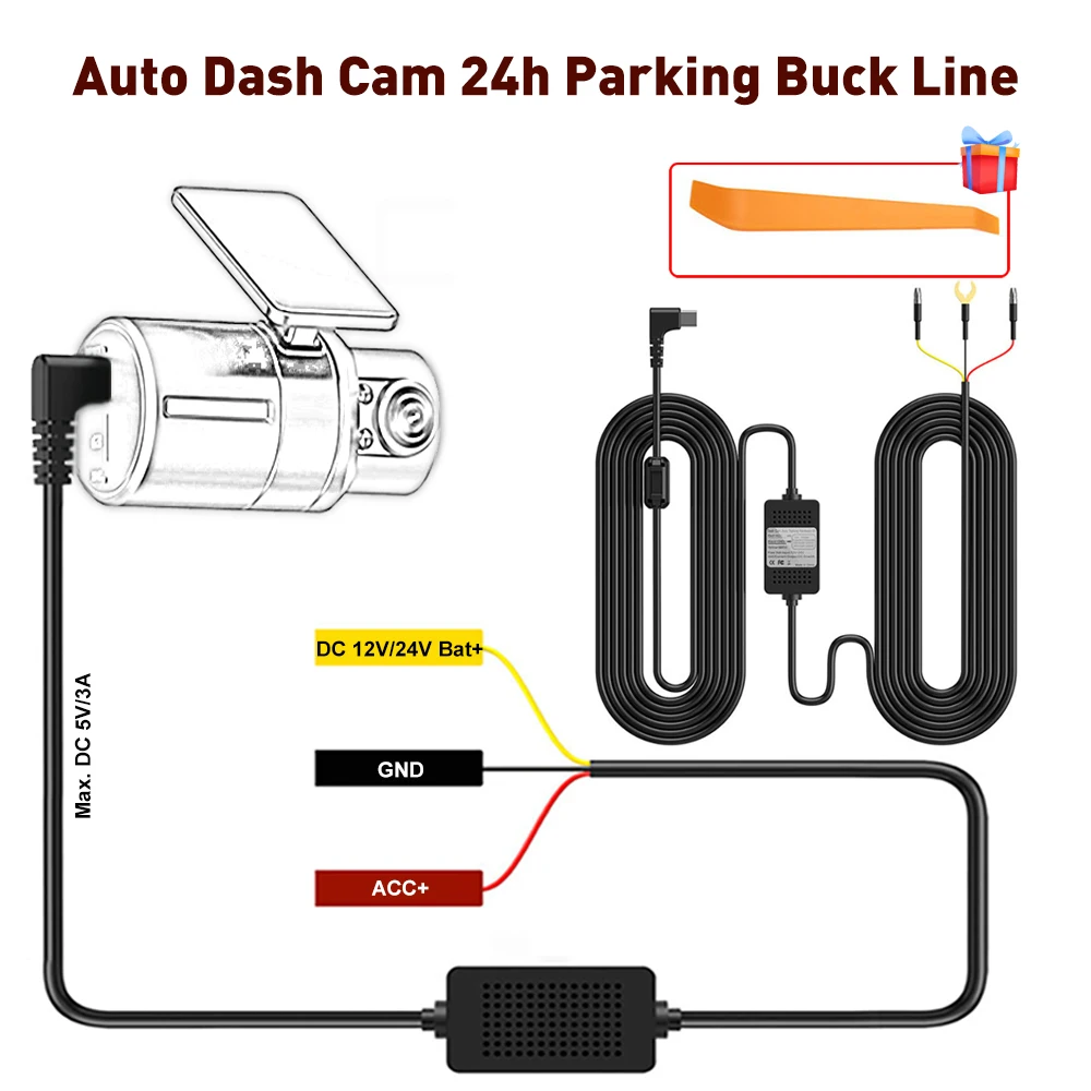 Car-DVR-Dash-Cam-Video-Recorder-Charger-USB-12V-Adapter-Cable-24h ...