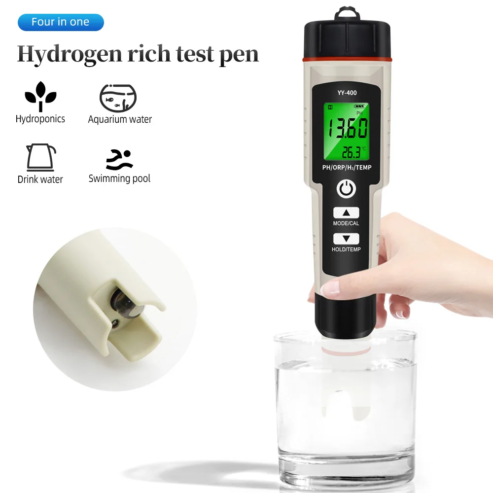New-4-in-1-PH-ORP-H2-and-TEM-Meter-Dissolved-Hydrogen-Meter-Water ...