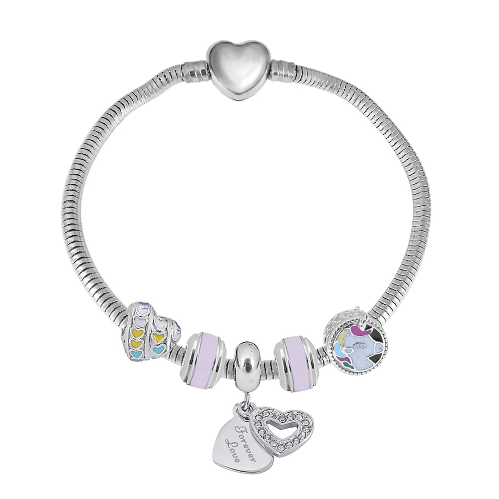 Pulsera-Pandora-Original-de-acero-inoxidable-para-mujer-abalorios ...