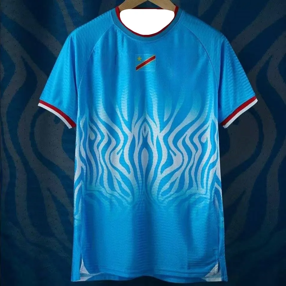 2026 New Season Congo Blue Football Suit DR Congo National Jersey T ...